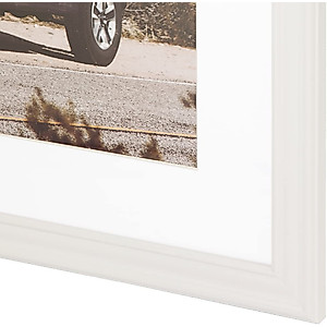 skyDrama 20x24 Picture Frame White PS Material, Display 16x20 Photo without Mat or 20x24 Poster with Mat, Light Weight High Transparent 20by24 Frame for Wall - 20"x24"/White/1Pack