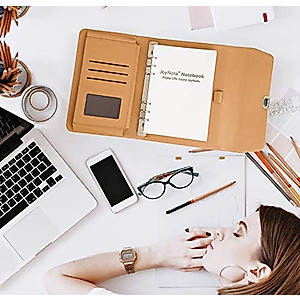 JoyNote Journal with Lock for Women, 2-in-1 Lock Journal with Combination Digital Password, Locking Diary Journal with 4 Card Slots, Pen Holder, 95 Sheets/190 Pages A5 Papers, Light Grey