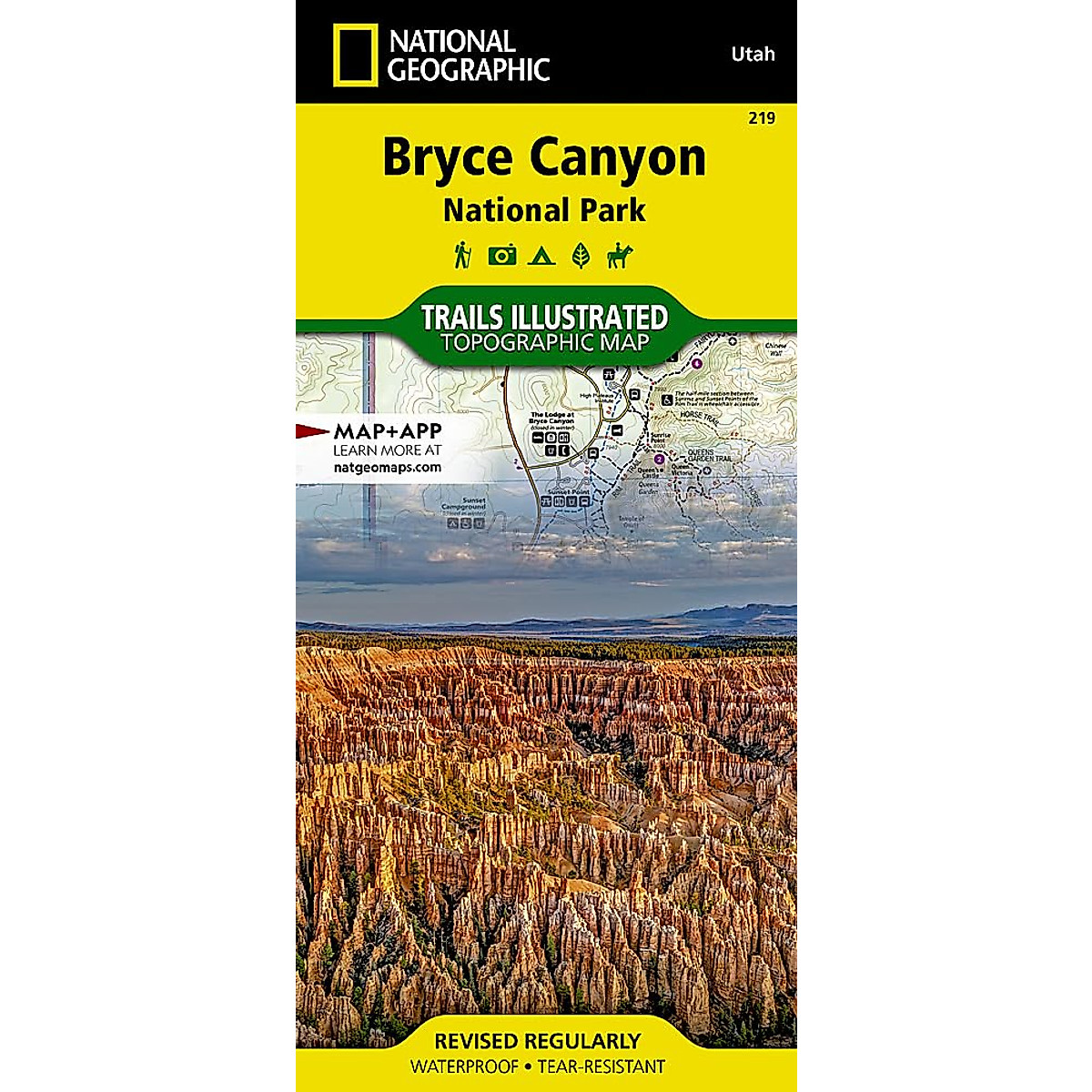 Bryce Canyon National Park Map (National Geographic Trails Illustrated Map, 219)