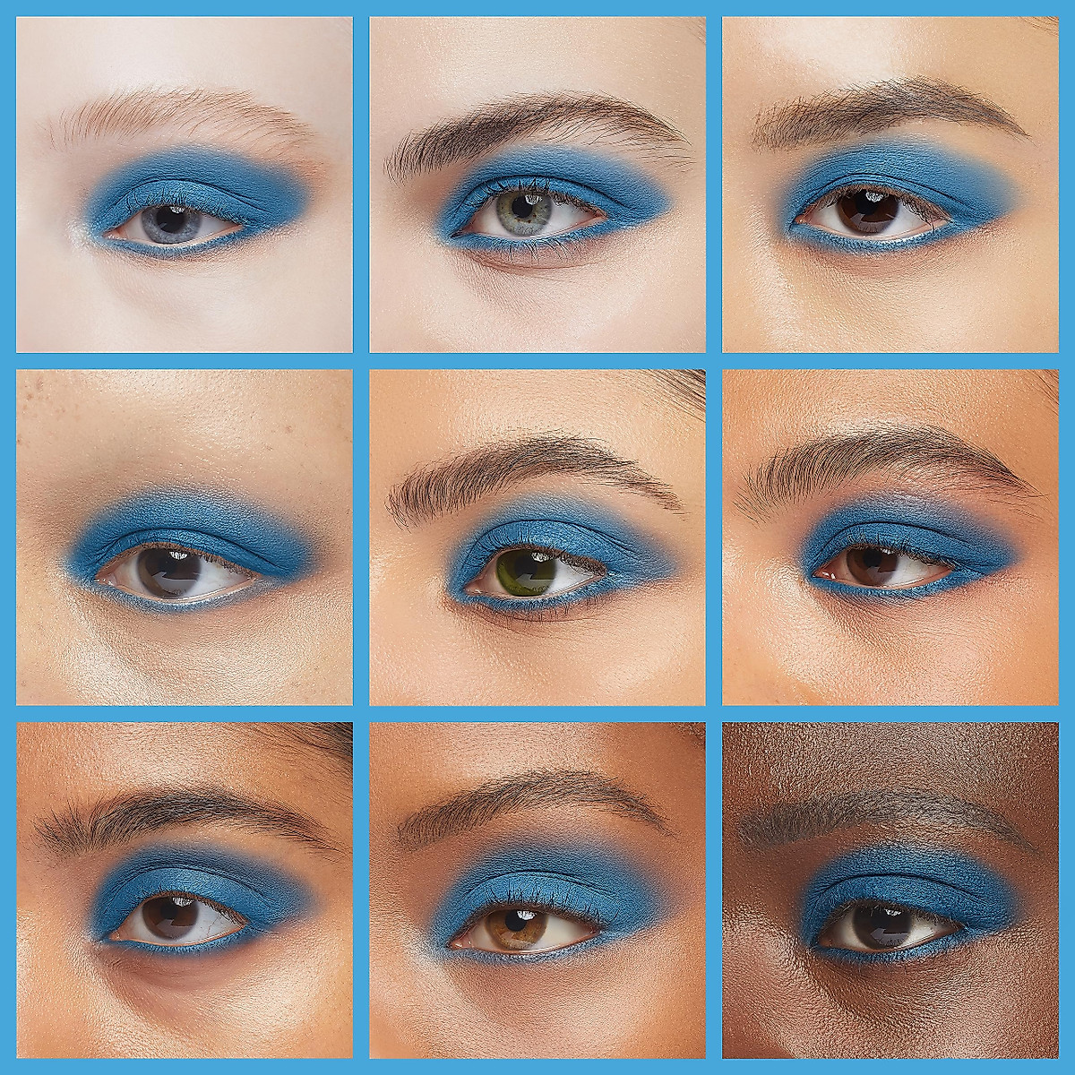 IS'MINE Single Sky Blue Matte Eyeshadow, High Pigment, Longwear, Intense Color Best Pressed Eye Makeup for Day & Night