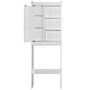 Better Home Products Ace Over -The-Toilet Storage Shelf in White