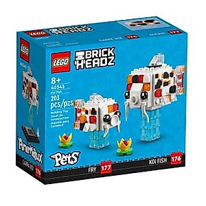 LEGO BrickHeadz Pets Dogs, Cats, Fish, Birds or Hamsters (Choose Pet) (Koi Fish 40545)