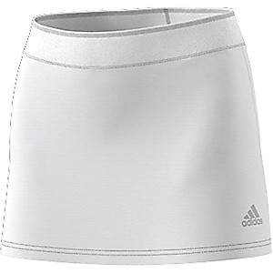 adidas Women's Club Tennis Skirt, White/Grey, Small