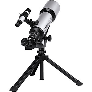 BARSKA Starwatcher 400x70mm Refractor Telescope w/ Tabletop Tripod & Carry Case