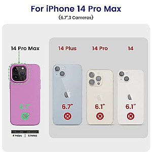 OTOFLY Designed for iPhone 14 Pro Max Case, Silicone Shockproof Slim Thin Phone Case for iPhone 14 Pro Max 6.7 inch (Lilac Purple)