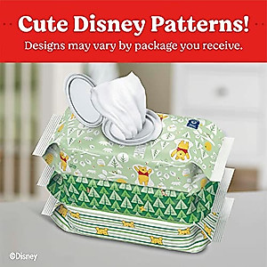 Baby Wipes, Huggies Natural Care Sensitive Baby Diaper Wipes, Unscented, Hypoallergenic, 8 Flip-Top Packs, 56 Count (Pack of 8)