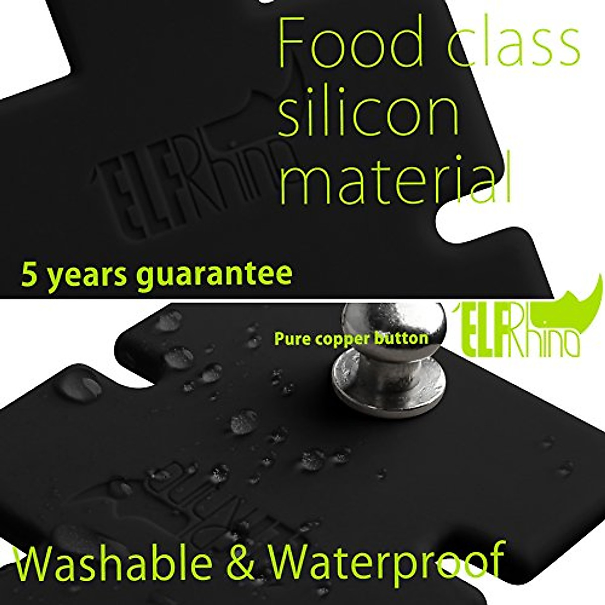 ELFRhino Headphone Case Cord Organizer Earbuds Holder Earphones Case Wrap Winder Headset Keeper Cord Manager Cable Organizer Black