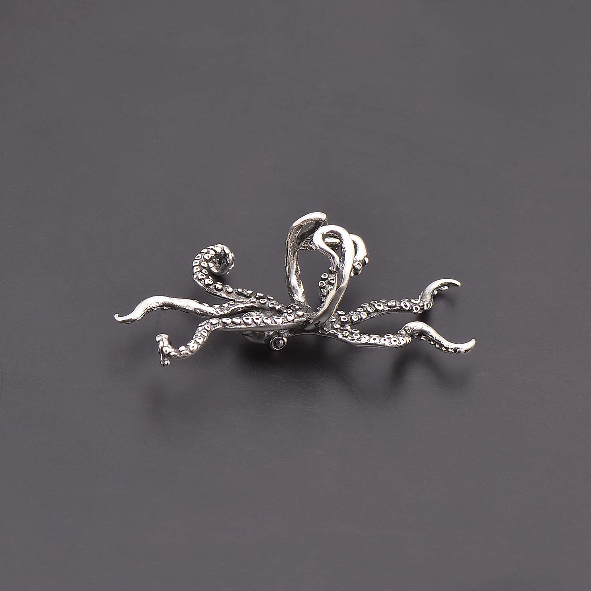 Paialco 925 Sterling Silver Octopus Ear Cuff Earrings