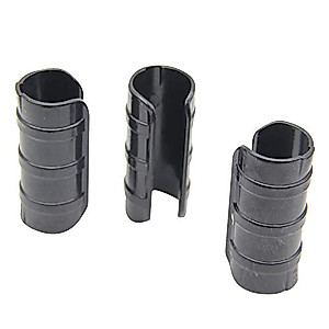 QDJUNE Garden Buildings Tube Clip 1.26 inch Black Greenhouse Clips Greenhouse Frame Pipe Tube Film Clip Connector Kit Pack of 10, Can Clamping Something Outer Diameter of 1.22-1.3in