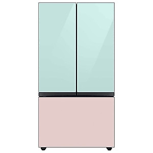 SAMSUNG Morning Blue Glass BESPOKE 3-Door French Door Refrigerator Top Panel