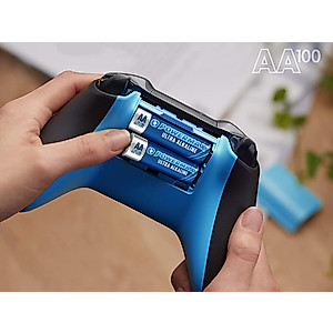 Powermax 100-Count AA Batteries, Ultra Long Lasting Alkaline Battery, 10-Year Shelf Life, Reclosable Packaging