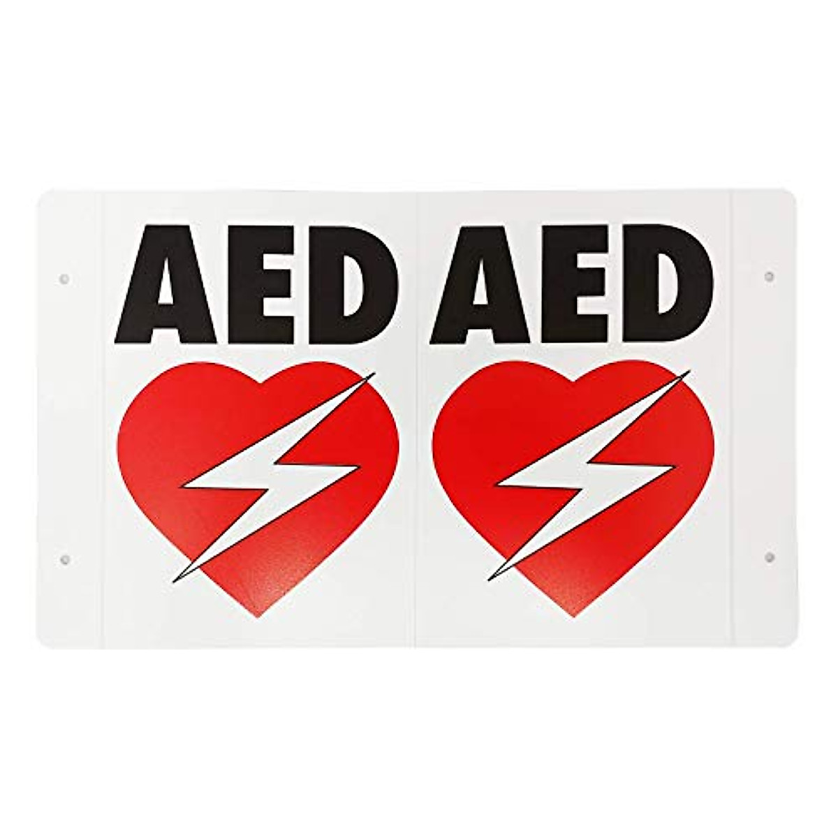 CPR Savers Foldable Panel AED Wall Sign for Business, School, Restaurant, Office or Any Public Place (1)