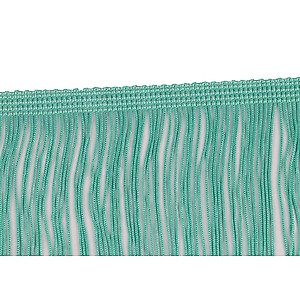 Heartwish268 Fringe Trim Lace Polyerter Fibre Tassel 6inch Wide 10 Yards Long for Clothes Accessories Latin Wedding Dress DIY Lamp Shade Decoration Black White Red(Pea Green)