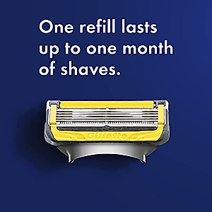 Gillette ProGlide Shield Razor for Men, 1 Gillette Razor, 4 Razor Blade Refills, Shields Against Skin Irritation