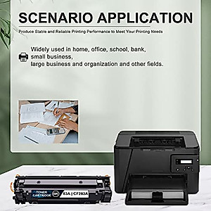 LVELIMIT Compatible 83A | CF283A High Yield Toner Cartridge Replacement for HP M201n M201dw M128fn M128fp M128fw M127fs M225dn M225dw M125a M125nw M126a M126nw M125r M125rnw Printer (4-Pack, Black)