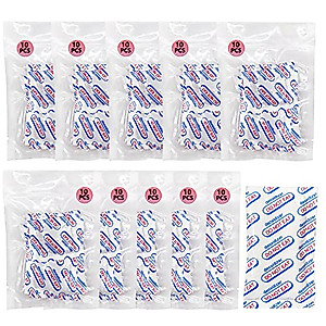 Oxygen Absorbers for Food storage 300CC, 100 PCS (10x PCS of 10) O2 Absorbers Food Grade for Mylar Bags, Canning ,Freeze Dryer, Dehydrated, and Preserved Foods - Long Term Storage
