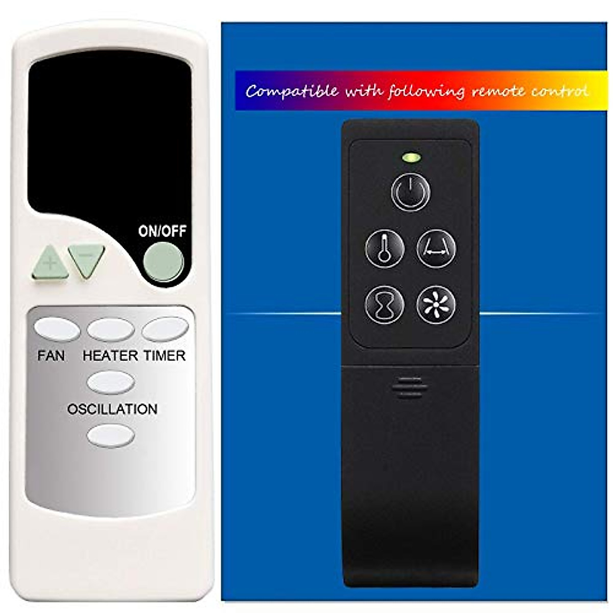 RCECAOSHAN Replacement for Twin Star ClassicFlame Classic Flame Dura Flame Fireplace Stove Heater Infrared Remote Control 5Q1072ARA 5HM7000 5HM7000-NC04 5HM7000-B335 5HM8000 5HM8000-C285 (T-A5)