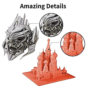 EDSRDXS Engineering High Toughness 3D Print Resin 405nm Extreme Rigid Tough, High Surface Hardness, Wear Resistance, Thermal Shock Tolerance, Lower Odor Photopolymer Resin for LCD DLP 3D Printing