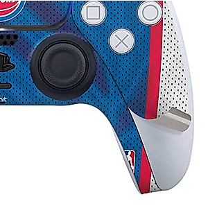 Skinit Gaming Decal Skin Compatible with PS5 and Compatible with PS5 Digital Edition DualSense Controller - Officially Licensed NBA Detroit Pistons Away Jersey Design