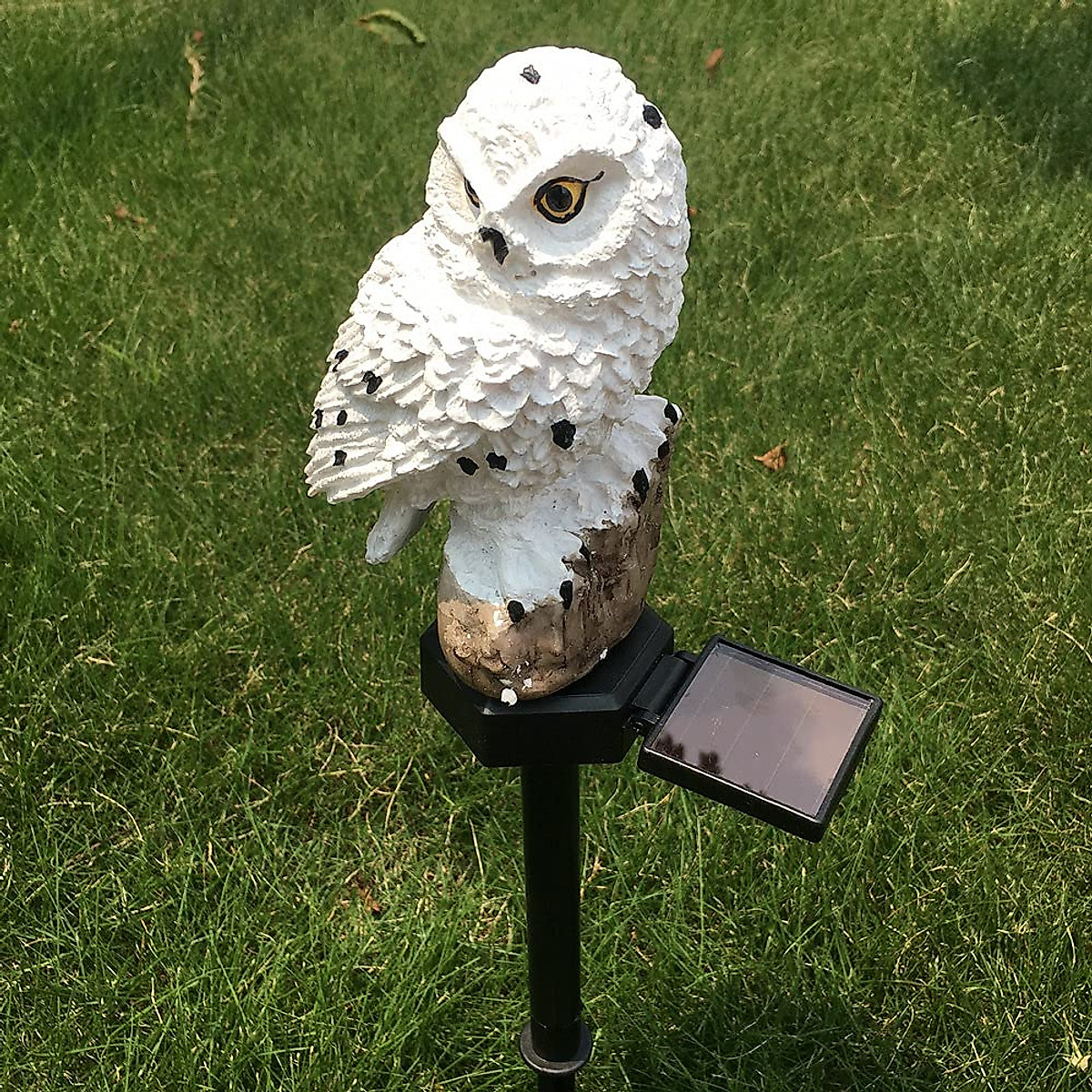 Outdoor Garden Solar Lights Decorative Resin Owl Solar Waterproof LED Lights with Stake for Garden,Lawn,Pathway,Yard Decorations