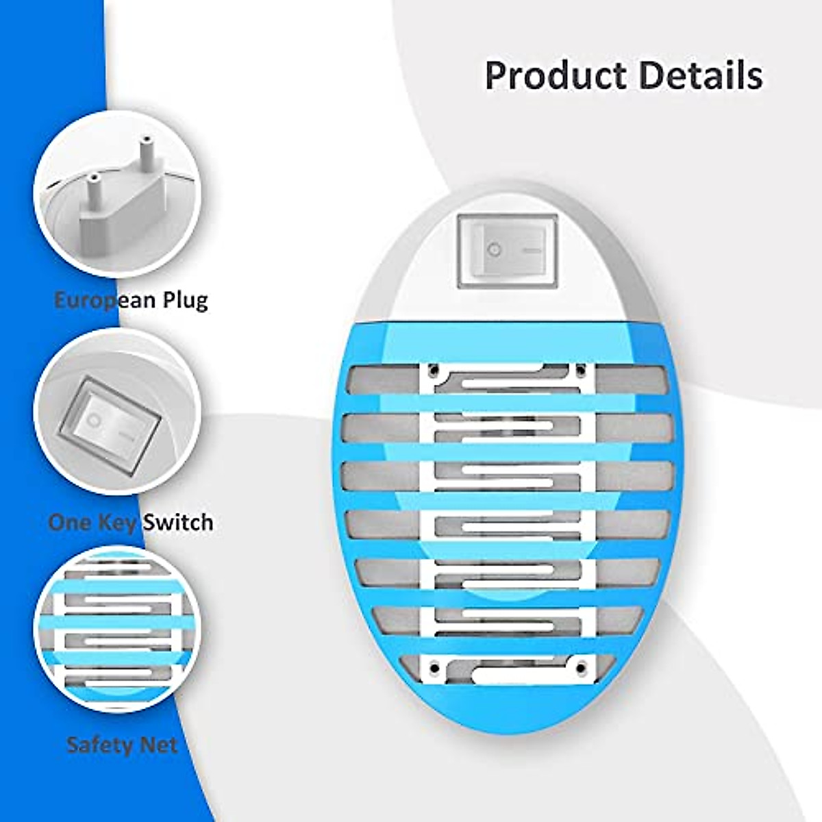 Indoor Insect Trap,Bug Zapper Indoor Plug-in Mosquito Killer Trap Zapper for Mosquito, Gnat, Moth, Fruit Flies (4 Pack)