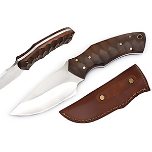 Handmade 1095 Carbon Steel Hunting Knife With Sheath Fixed Blade Camping,Outdoor knifes Bushcraft Skinner Knife For Men