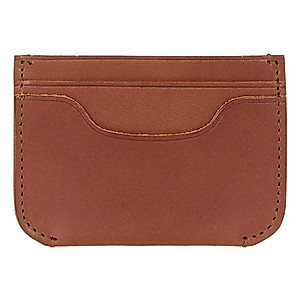 Bosca Front Pocket Card Case Light Brown One Size