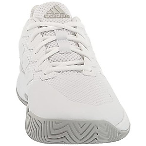 adidas Women's GameCourt 2 Tennis Shoe, White/White/Grey, 9.5