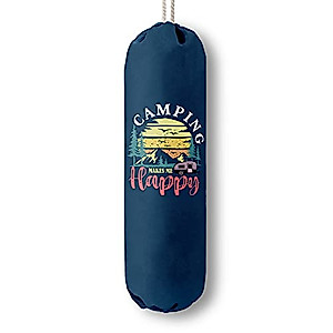 Camping Makes Me Happy， Grocery Bags Holder Organizer for Shopping Bags，Wall Mount Plastic Bags Storage Container Dispensers, Gift for Women Mother Grandmother Friend