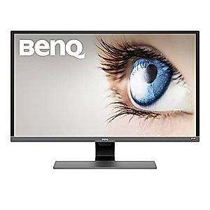 BenQ EW3270U Premium Monitor 32" 4K UHD | HDRi | DCI-P3 | Eye-Care Tech | Adaptive Brightness | Tilt Screen | Built-In Speakers | Eye Reminder | DisplayPort | HDMI | USB-C,Black