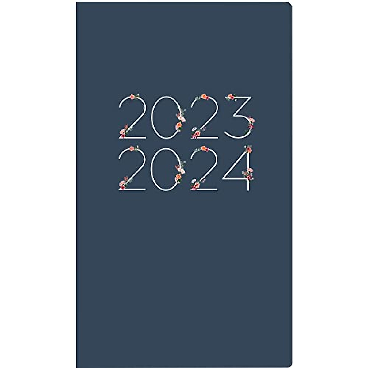 2023-2024 Blue Sky™ 24-Month Weekly/Monthly Planning Calendar, 3-5/8" x 6-1/8", Ashlyn Navy, January 2023 To December 20