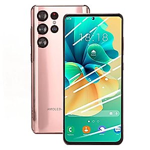 ASHATA Unlocked Android Smartphone Cellphone, 6.82 inch HD Fingerprint/Face Unlock 4G Net Mobile Phone, Dual SIM, 6GB RAM 128GB ROM, 5MP 24MPCamera, 7300mAh Battery(US)