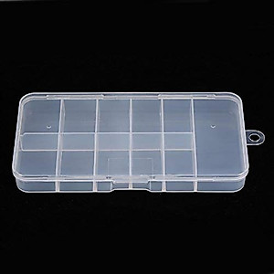 Nail Tip Box Plastic Nail Art Empty Storage Case Holder Container Box Tool for Home Nail Salon