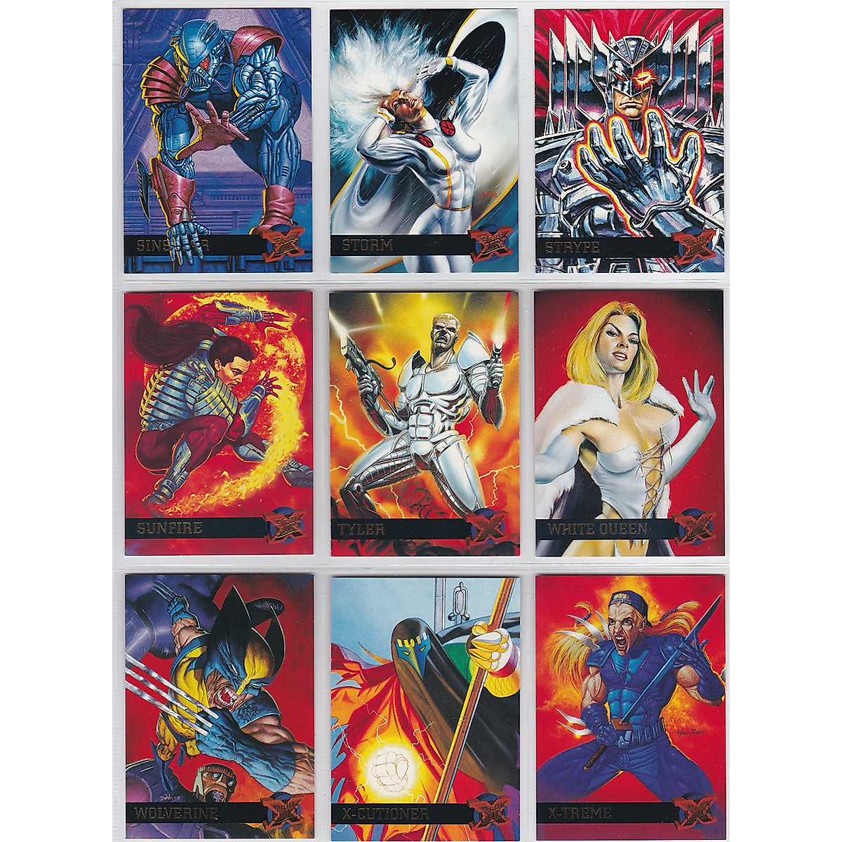 X-Men Fleer Ultra 1995 Complete 150 Card Trading Card Set