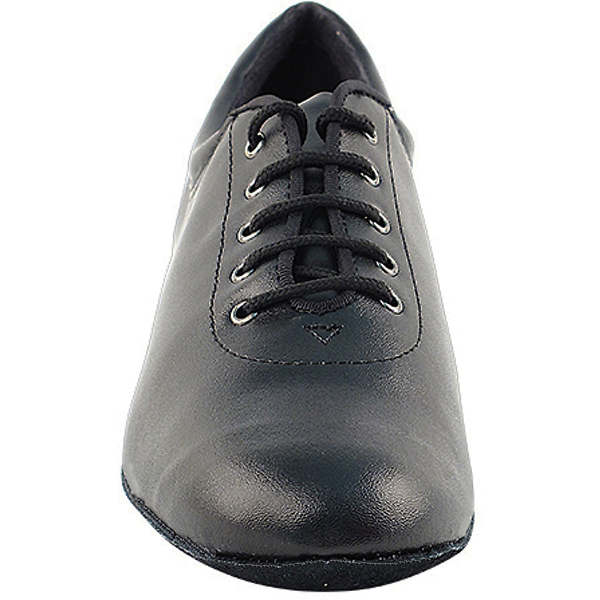 Women's Ballroom Dance Shoes Salsa Latin Practice Dance Shoes Black Leather 2601EB Comfortable - Very Fine 1.5" Heel 8 M US [Bundle of 5]