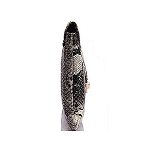 RARITYUS Women Large Envelop Clutch Snakeskin Handbag with Chain Strap Ladies Snakeskin Shoulder Crossbody Bag