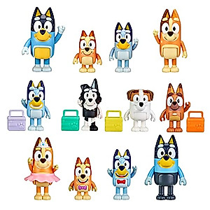 Bluey - The Show - 4-Pack, Bingo, Chilli & Bandit 2.5-3 inch Figures