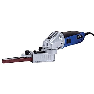 Eastwood Electric Mini Belt Sander | Robust 5.3 Amp Motor | Sanding and Grinding Tool | Lightweight Aluminum Body with Swivel Head | Grinder File With 120 Grit Abrasive Sanding Belt And Key 2300 Fpm