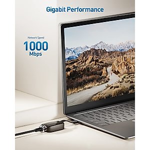 Cable Matters USB C to Ethernet Adapter Gigabit, Compact 1Gbps Thunderbolt 4 to Ethernet Adapter - Thunderbolt 4, USB4 Compatible for MacBook Pro, iPhone 16/15 Pro Max Plus, iPad Pro, XPS