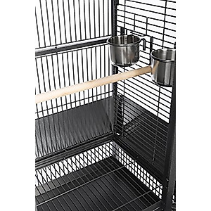 Prevue Pet Products 34531 Hammer Tone Dome Top Bird Cage, Large, Black