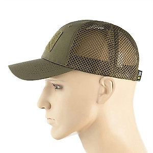 M-Tac Mesh Operator Hat - Tactical Baseball Cap - Army, Military Style Ripstop Patch Hat for Men and Women (Dark Olive, XL)