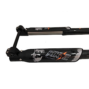 NBPOWER 26 * 4.0 Bike Air Fat Fork- Oil Spring Suspension Fork, Snow/Beach Fat KKE Fork 26 * 4.0 Tires, Alloy Material Fit 4.0" Tire Mountain Bike