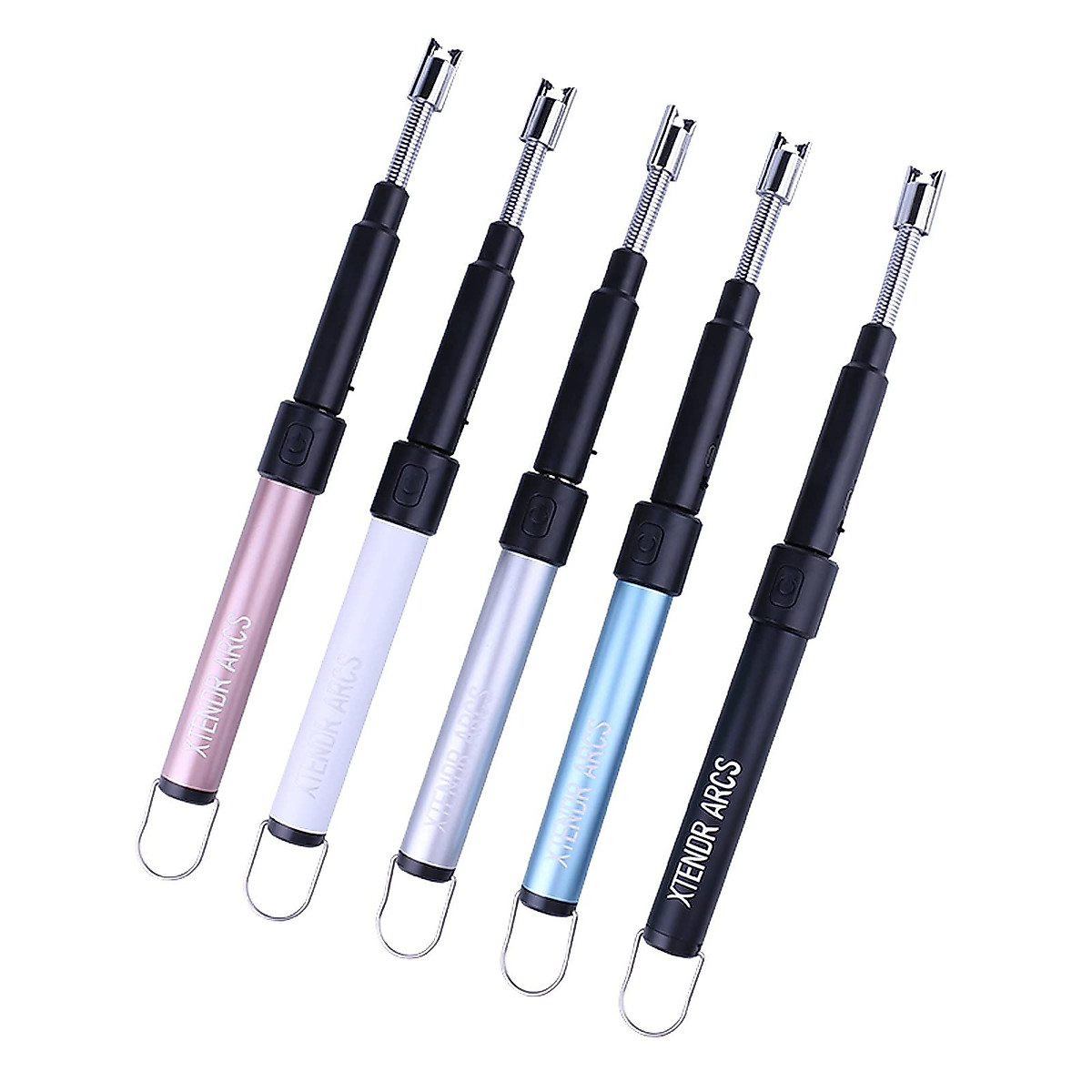 XTENDR ARCS V2 Extendable 2.5 Feet Arc Extra Long Flameless Fireplace Stove Electric Candle Lighter for Pilot Light, Grilling, Firepit, Kitchen, BBQ (Black)