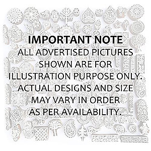 Royal Kraft Assorted Wooden Block Printing Stamps (Set of 25) Bulk01_25