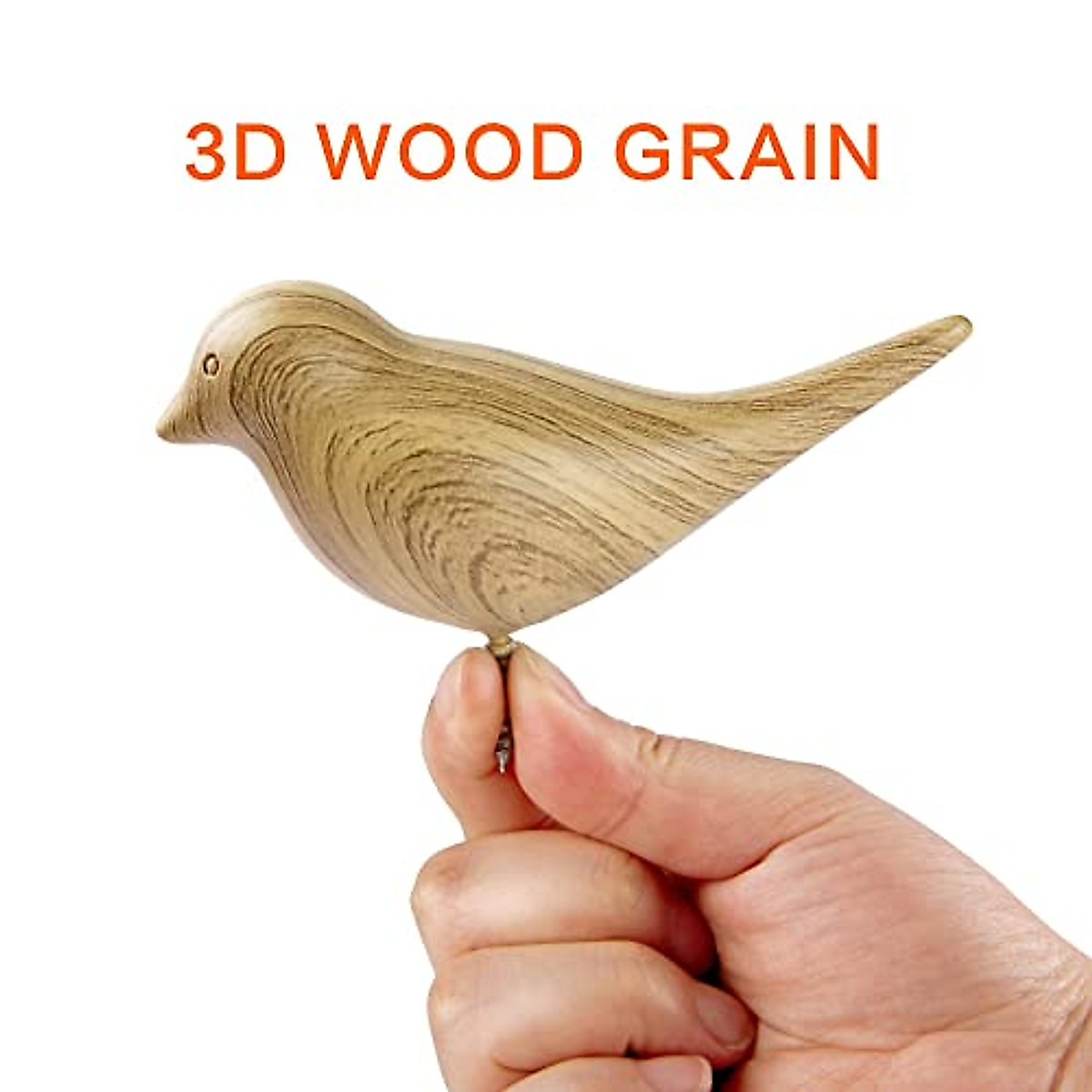 2PCS Bird Wall Hooks Coat Hooks Wooden Coat Hanger Wall Mounted Art Decor for Hanging Towels Hat Rack in Entryway Bathroom Kitchen (2PSCWOOD)