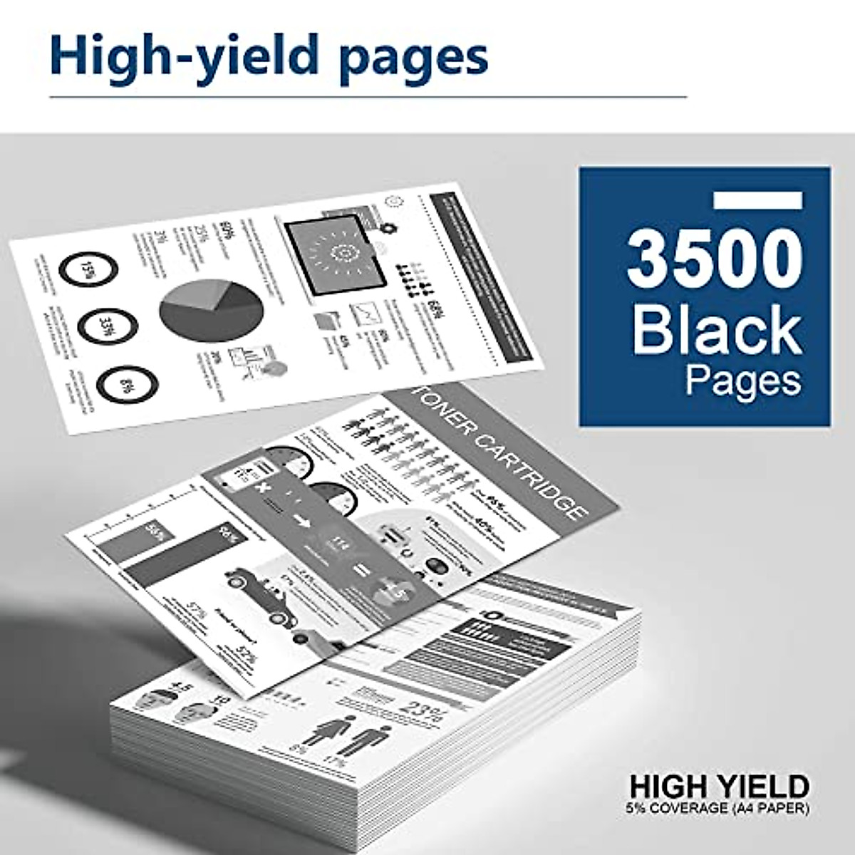 DOPHEN 2 Pack TN760 High Yield Toner Cartridge TN-760 2Pack Black High Yield Toner Cartridge Repalcement for DCP-L2550DW MFC-L2710DW L2750DW HL-L2370DW/DWXL L2390DW Printer, TN760