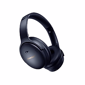 Bose QuietComfort 45 Wireless Bluetooth Noise Cancelling Headphones, Over-Ear Headphones with Microphone, Personalized Noise Cancellation and Sound, Midnight Blue, Limited Edition