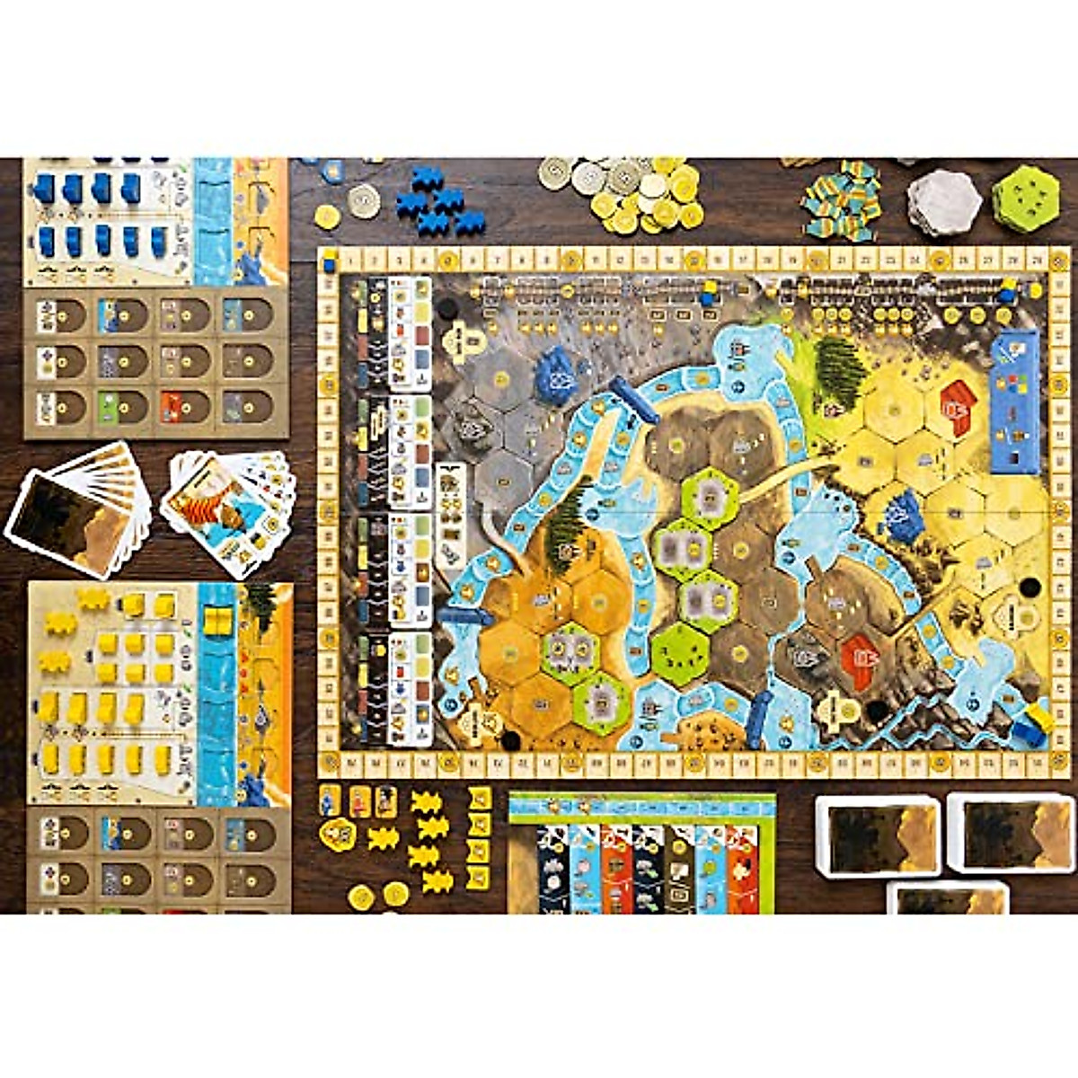 Capstone Games: Boonlake Hand Management, Exploration Strategy Board Game, 1-4 Players, Ages 14+, 40 Minute per Player Game Play Multicolor