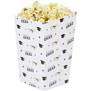 Small Popcorn Party Favor Boxes for 2023 Graduation Decor (3.3 x 5.5 In, 100 Pack)