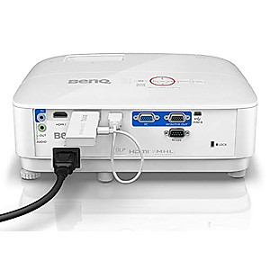 BenQ TH671ST Full HD 1080p Projector for Gaming: High Brightness 3000 ANSI Lumen, Low Input Lag, Superior Short Throw for Table Top Placement - White (Renewed)